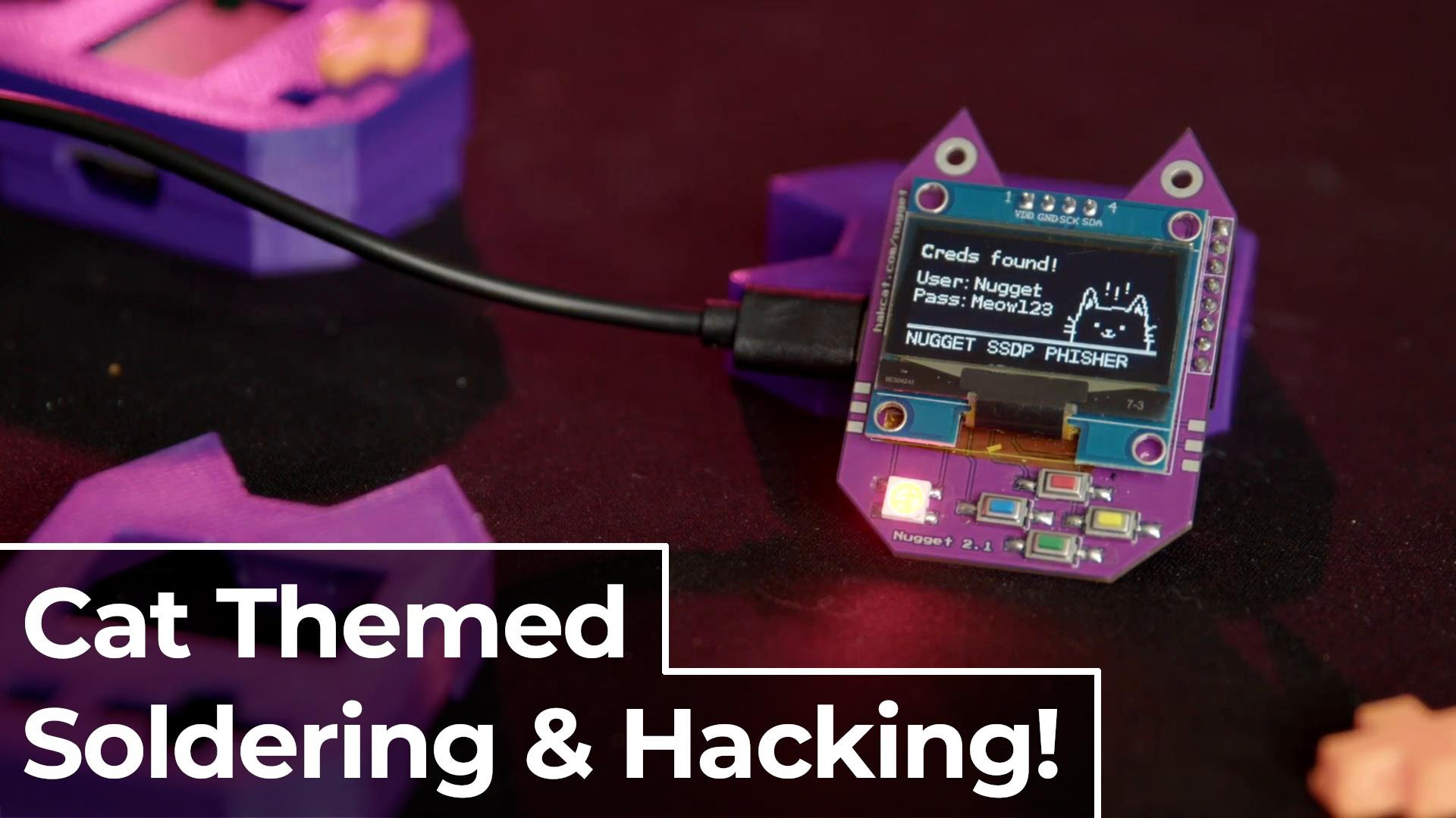 [Update: New Date] Solder Your Own Cat-Shaped WiFi Hacking Tool! With ...