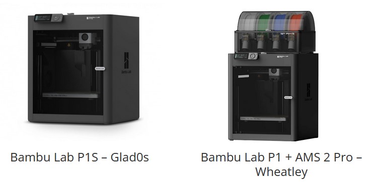 New Facilities Additions: 2x Bambu Lab P1s + 1x AMS 2 Pro – CRASH Space